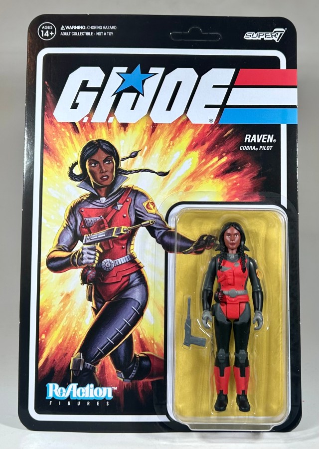 Super7 ReAction Figure GI Joe Raven, Red Laser, and Combat Engineer ...