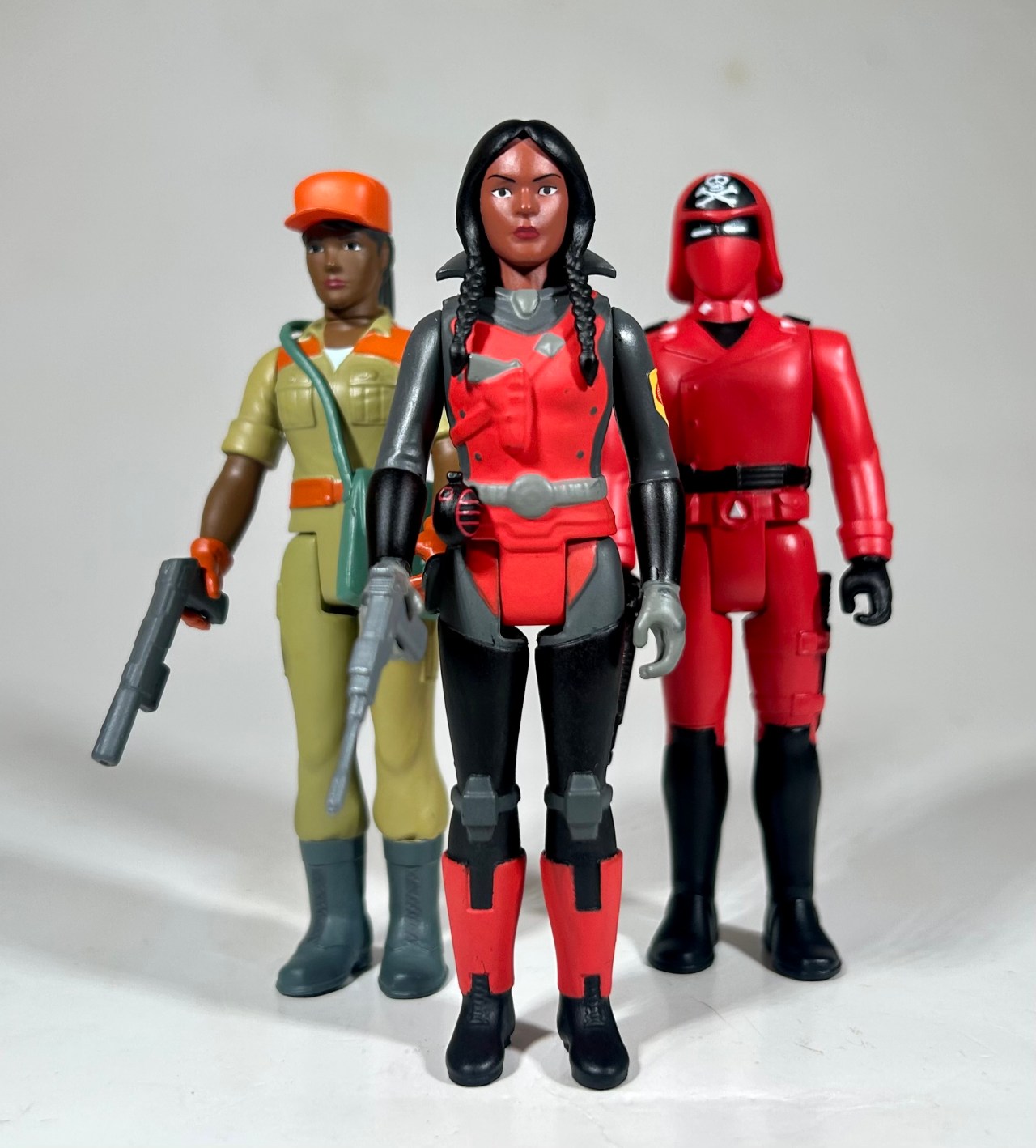 Super7 ReAction Figure GI Joe Raven, Red Laser, and Combat Engineer ...