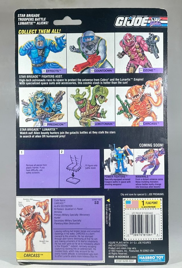 1994 GI Joe Carcass (Star Brigade) Review – The Dragon Fortress